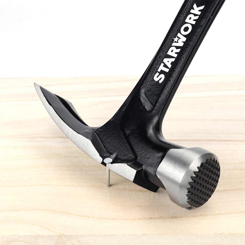 STARWORK TRUE MECHANIC™ 22oz Hammer with Comfort Grip, Nailing Hammer